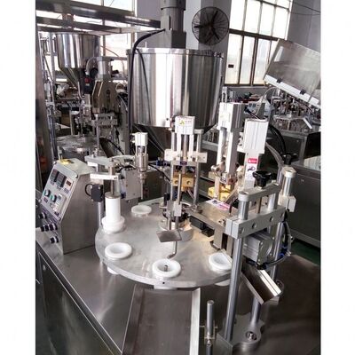 Rotary Ice Cream Cup Filing Sealing Machine Tube Filling And Sealing ...