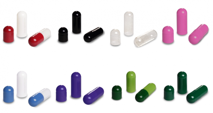 Pharmaceutical GMP 4# Custom Printed Gelatin Capsules