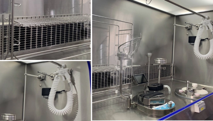 5KW Turbulent Air Flow SS316L Aseptic Filling Isolator