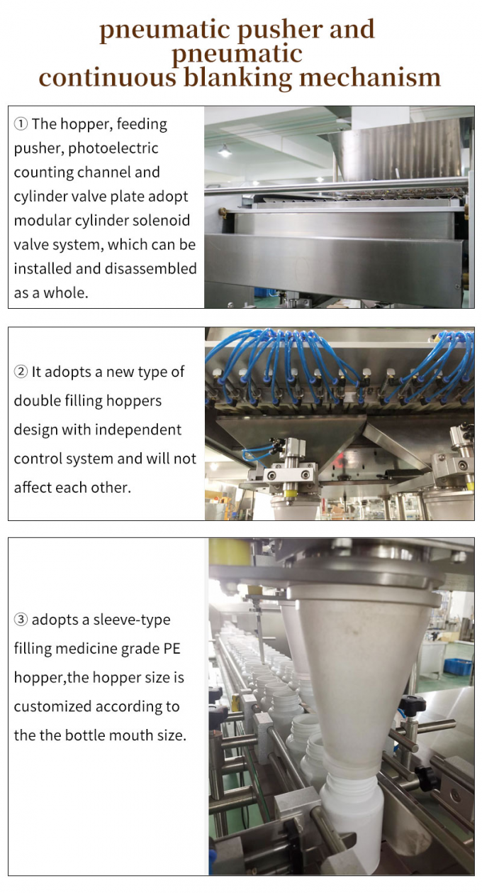 Multi Lanes Photoelectric 3mm Tablet Counting Machine
