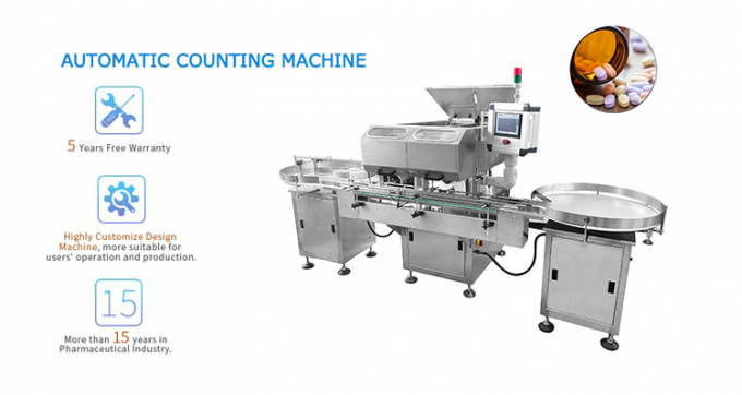 12 Channels Vibrating Pharmacy Counting Machine 200000pcs/H Dustproof